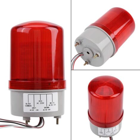 LED Lampe Avertissement d'urgence Flash Rouge Rotatif Voyant Clignotant ...