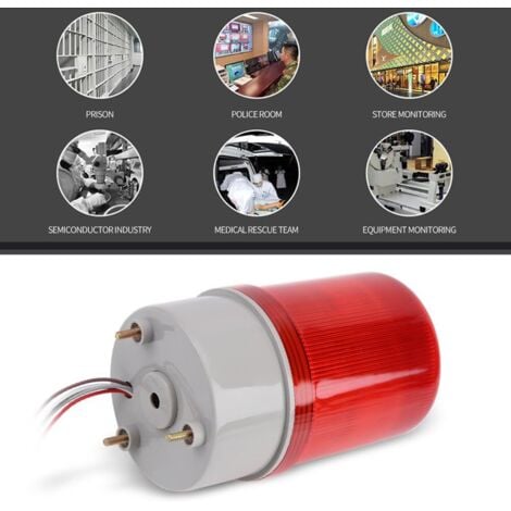 LED Lampe Avertissement d'urgence Flash Rouge Rotatif Voyant Clignotant ...