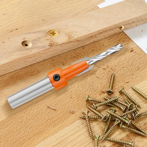 5 Forets Chanfreinés Bois HSS 10mm Mèche à Fraiser Conique, Tige ...