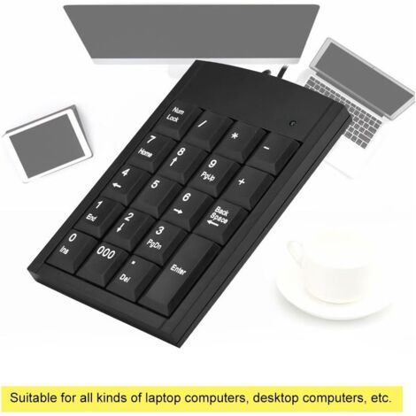 Mini pavé numérique USB – Clavier portable pour PC ou portable – Taper ...