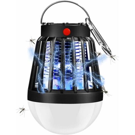Lampe anti-moustiques, piège à insectes portable étanche, 2 en 1 UV ...