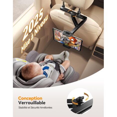 Support Tablette Voiture [Stabiliser Structure Triangle] Support iPad ...