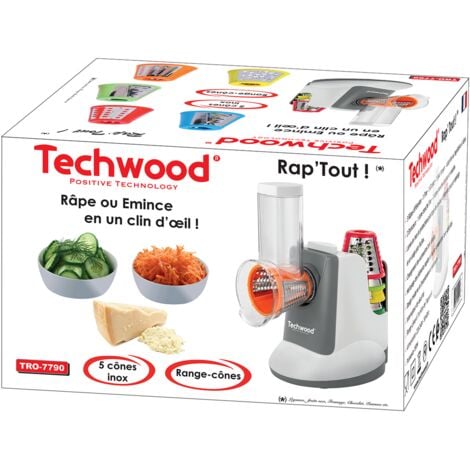 Techwood TRO-7790 Robot Rap'Tout Hachoir Puissance 150W Coloris Blanc