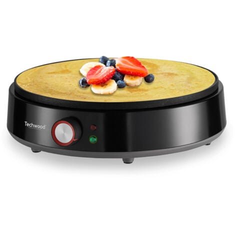 Techwood TCP-176 - Crêpière - Anti adhésif ILAG - 30 cm - Puissance : 1200W