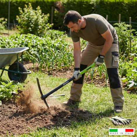 Outil de terrassement pioche Picone 2,5kg manche 91cm pour sol dur ...
