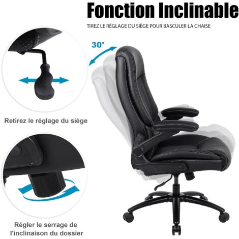 Chaise de bureau exécutive, chaise de bureau ergonomique