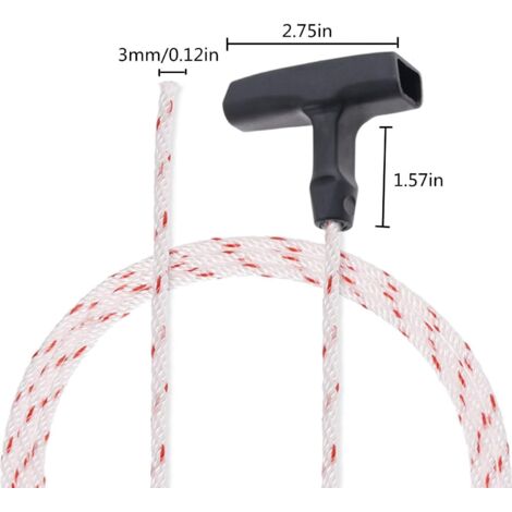 [NIE BENUTZT]Rückstoßstarter Griff Grip Seil Schnur für MS170 MS180 ...
