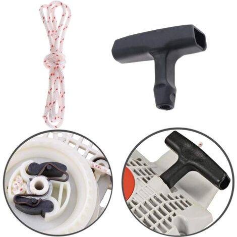 [NIE BENUTZT]Rückstoßstarter Griff Grip Seil Schnur für MS170 MS180 ...