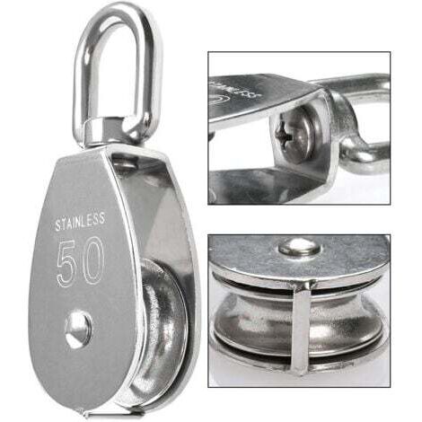 Schwenkbare Rolle mit einem Rad aus Edelstahl 304 M50, Tragfähigkeit ...