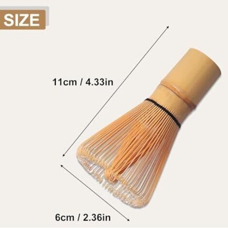 Batidor de bambú natural Chasen Traditional Matcha Green Tea de 100 ...