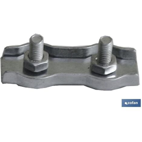 SUJETACABLES PLANOS DOBLE M-6 Venta unitaria