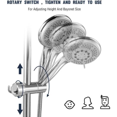 NOLUXA Support Pommeau de Douche, Support de Douche Sans Percage, 18-25 ...