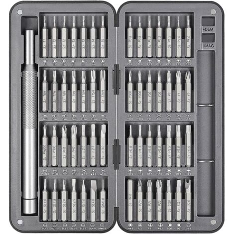 NOLUXA 58 Pcs Kit Tournevis de Precision, Kit Tournevis T1 T2 T3 T4 T5 ...