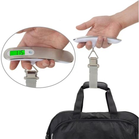 Pèse Bagage Valise Electronique Balance Portable Max 50Kg/110Lb(LB,g,Oz ...