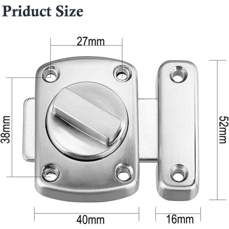 loquet verrou de porte de salle de bain de fenêtre de cabinet pivotant ...
