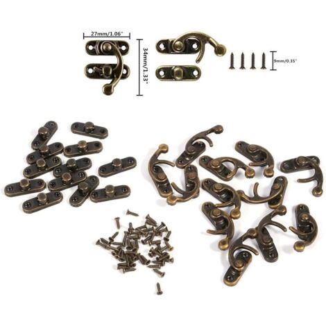 Lot de 50 crochets droits en bronze avec tendeur, kit de bricolage pour ...