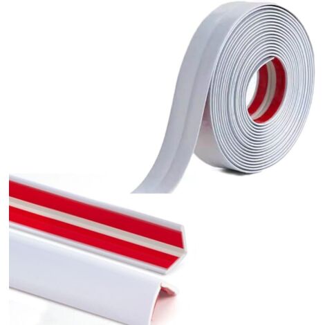 Protection d'angle en PVC blanc 6 m, cache-angle autocollant ...