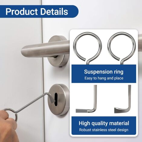 2 Pcs Clef Passe Partout Set, Clé Passe-partout, Clé Universell, Ouvre ...