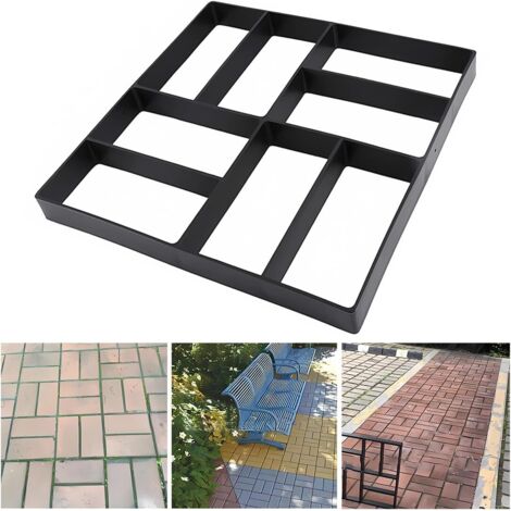 Moule à béton pour pavés 40x40 cm, pour allées, terrasses et jardins