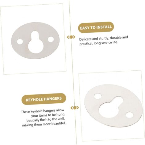 15 pièces Keyhole Brackets Oval Shape Picture Frame Hangers Strong ...