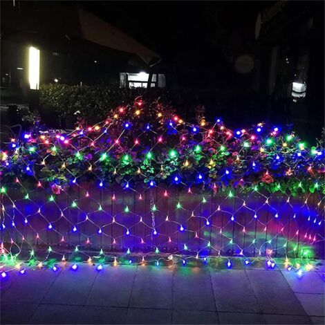 Filet lumineux, 394 LED, 4 m x 6 m, pour chambre, Noël, mariage, jardin ...
