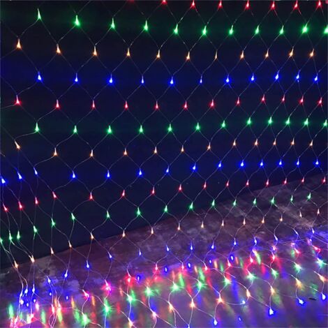 Filet lumineux, 394 LED, 4 m x 6 m, pour chambre, Noël, mariage, jardin ...