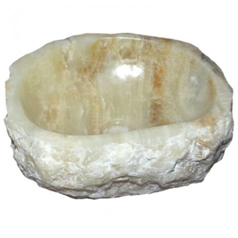 Lave-mains à poser onyx BAIN 30 à 39 cm - 39x35x15 cm - Kayu Meuble