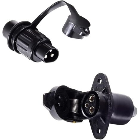 3-polige Steckdose und 3-poliger Stecker, für 12-V-Anhänger ...