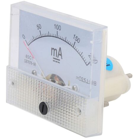 85C1 DC 0-200MA Amperemeter Panel Amperemeter Zeiger DC Amperemeter ...