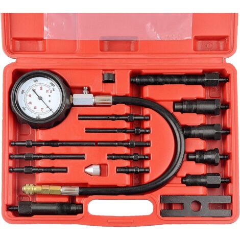 Kit di strumenti per test di compressione da 17 pezzi per motori diesel ...