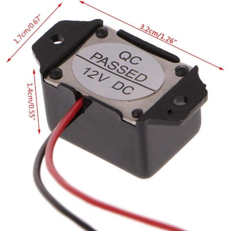 Ciabatte elettriche DC 12V 85dB Mini cicalino di allarme elettronico a ...