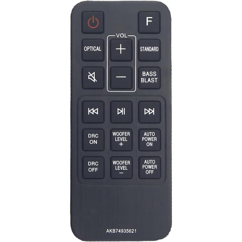 Control remoto de repuesto AKB74935621 para barra de sonido LG SJ2 ...