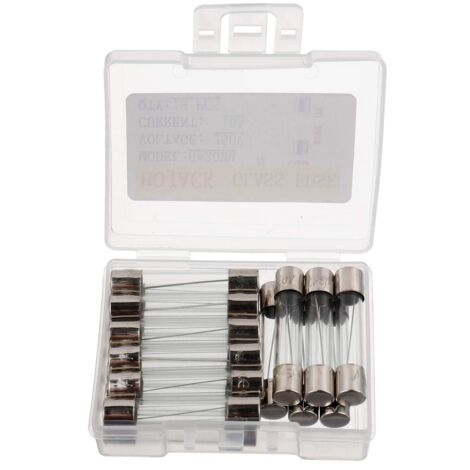 Fusibles de vidrio de acción rápida F4AL250V, 6 x 30 mm, 4 A, 250 V, 0 ...