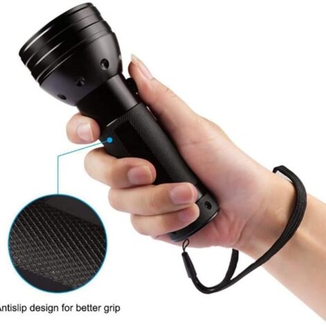 Linterna de 100 LED con luz negra y cuerda para colgar para detección ...
