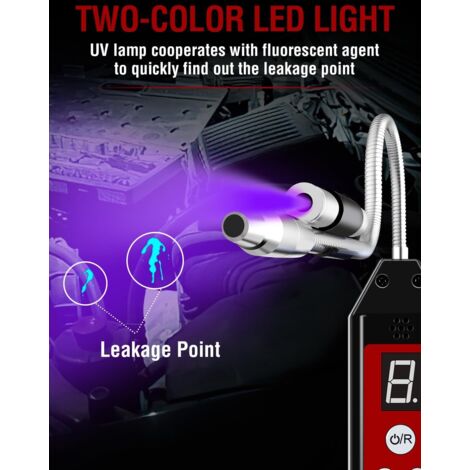 Detector de fugas de freón WJL-6000PRO con luz LED, detector de fugas ...