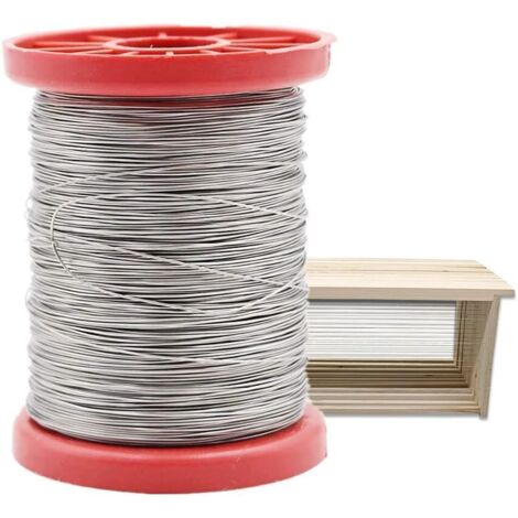 Alambre de acero inoxidable para apicultores, 0,5 mm x 220 m, rollo de ...