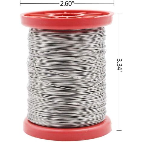 Alambre de acero inoxidable para apicultores, 0,5 mm x 220 m, rollo de ...