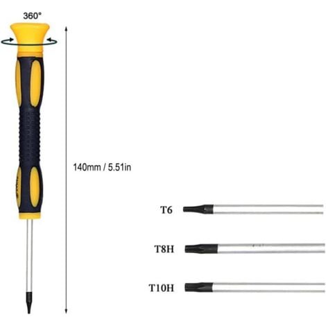 Destornillador Torx T6 T8H T10H con orificio de seguridad para Xbox One ...