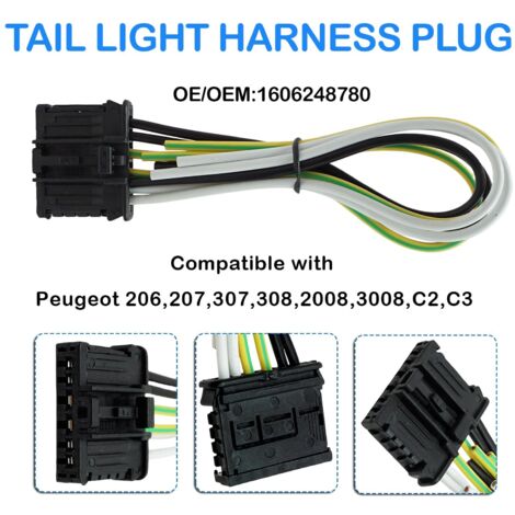 Kit de reparación OEM 1606248780, conector de luz trasera, arnés de ...