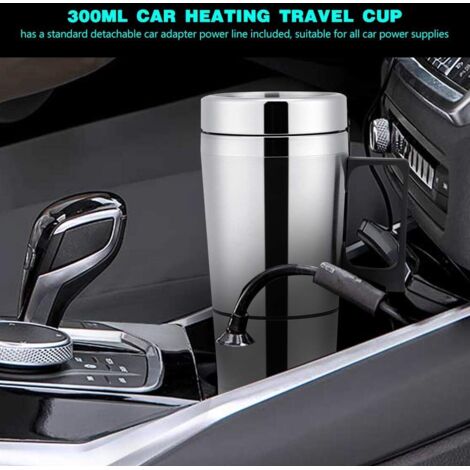 Termo eléctrico de viaje de acero inoxidable de 300 ml para coche, con ...
