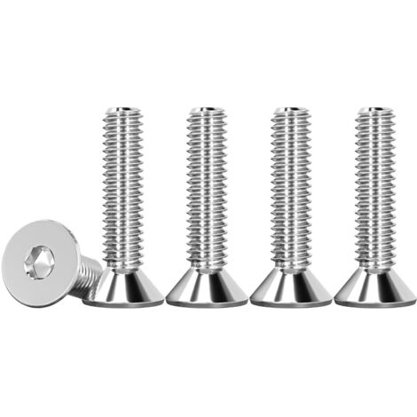 M4 x 20 mm Senkkopfschrauben mit Innensechskant, Edelstahl A2 V2A ...