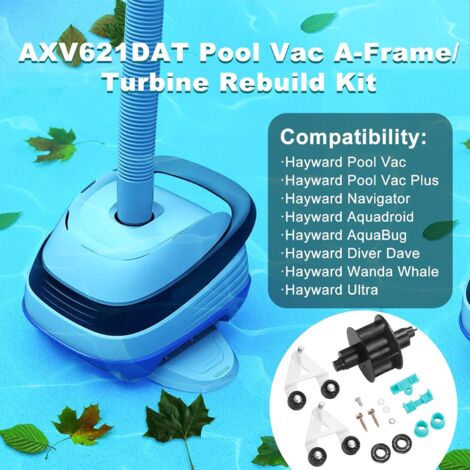 AXV621DAT A-Frame/Turbine Pool-Staubsauger, Universal-Poolreiniger-Kit ...