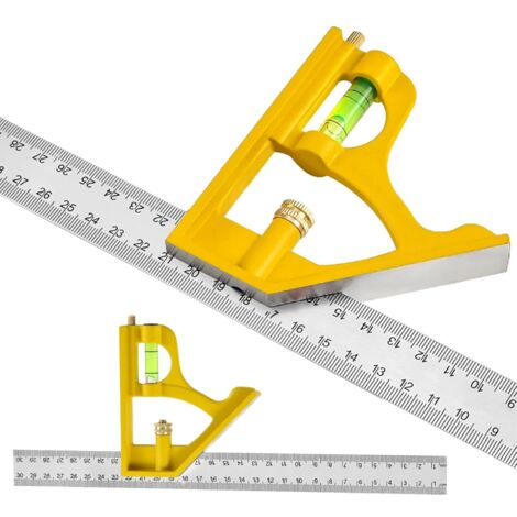 Multifunctional Combination Square, Straight Edge Ruler Tool, Precision ...