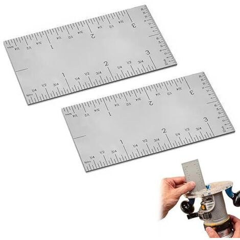 Square Edge Ruler, Durable Stainless Slide Precision Rule, Woodworker ...