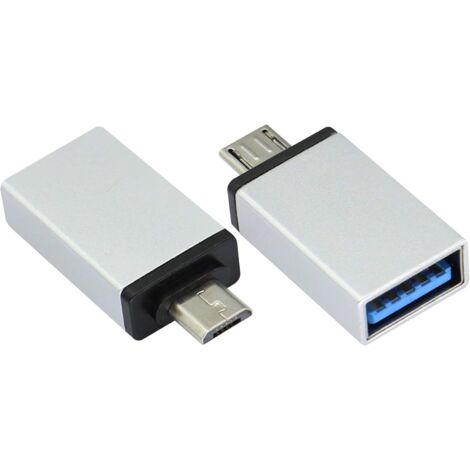 Adaptador micro USB, micro USB macho a USB 2.0 A hembra OTG (para ...