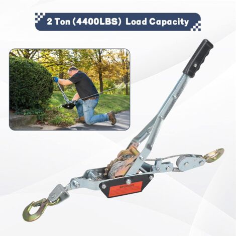 Tensor logístico manual de cable de acero para carga de automóviles de ...