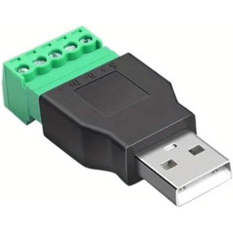 Terminal USB sin soldadura Conector macho Ventilador Ratón Teclado ...