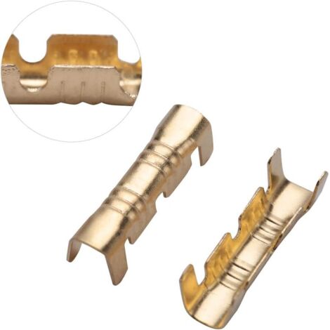 Conector en U en bolsa dorada de 100 piezas, conector electrónico para ...