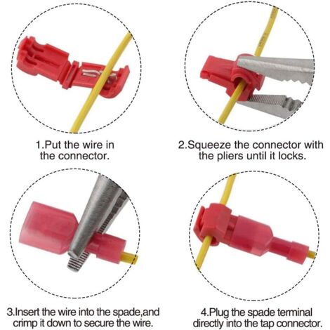 Terminales de cableado rápido, 18 pares, tipo T, para ramales de línea ...