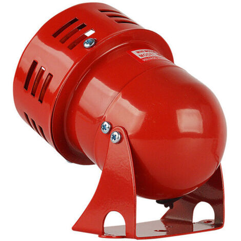 Nazalus - Oferta especial - Sirena de 220 V, sirena de motor roja con ...